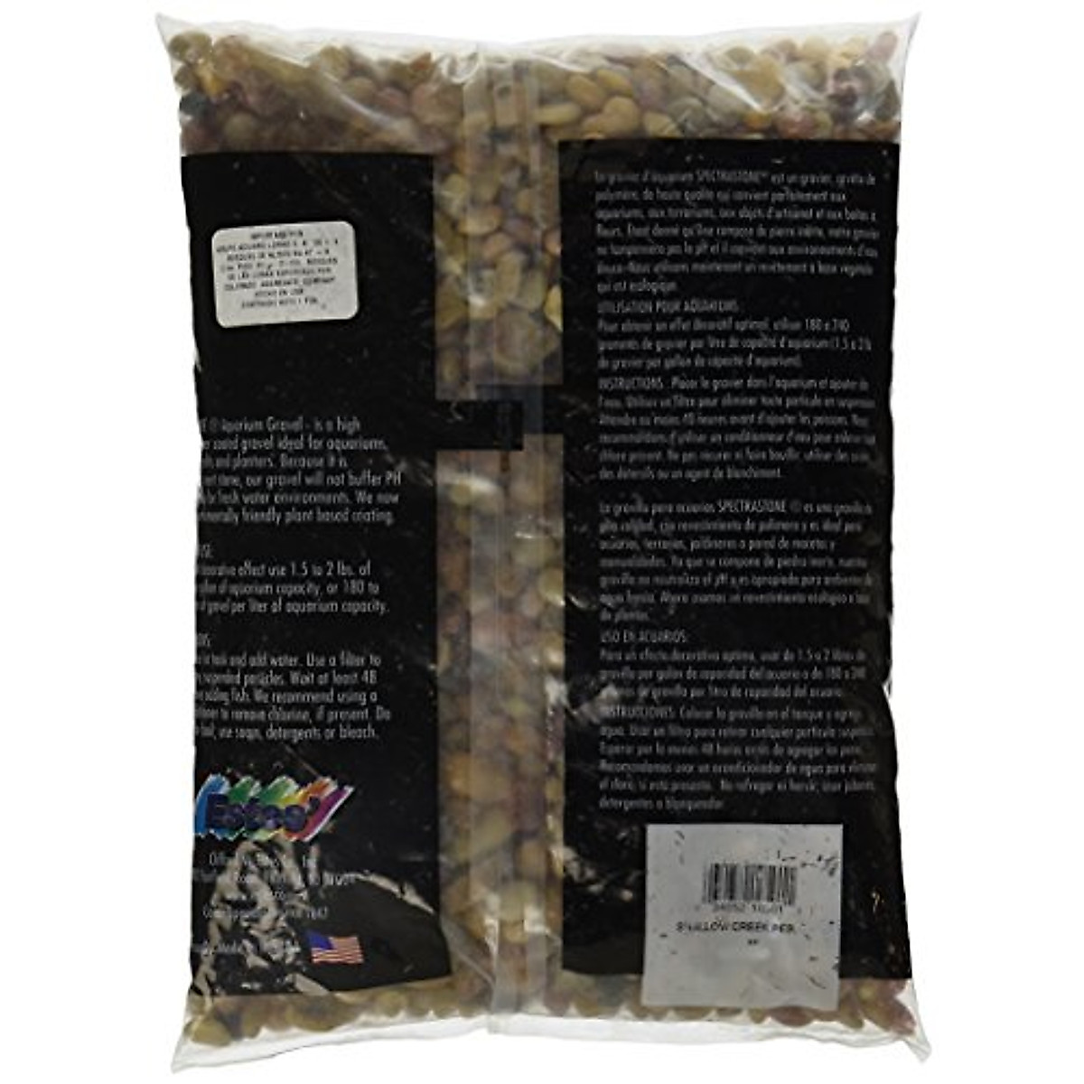 Spectrastone Shallow Creek Pebble for Freshwater Aquariums, 5-Pound Bag