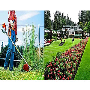 Trimmer Shoulder Strap Harness, Weed Eater Strap Harness + Weed Eater Strap Clamp, Comfort Strap Double Shoulder Garden, for Fits Trimmer Harness Shoulder Strap Garden Lawn Cutter Accessories