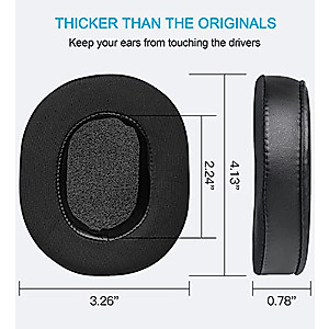 M50X Earpads, Upgrade ATH-M50X Ear Pads, Cooling Gel Ear Cushions Replacement for Audio Technica ATH-M50X/M40X, HyperX Cloud 2/Cloud Alpha, SteelSeries Arctis 7/Arctis Pro, MDR-7506/MDR-V6 Headphones