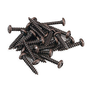 Rok Hardware 100 Pack #4 x 5/8" Deep Coarse Thread Phillips Pan Head Wood Screws Bronze Plated MDF