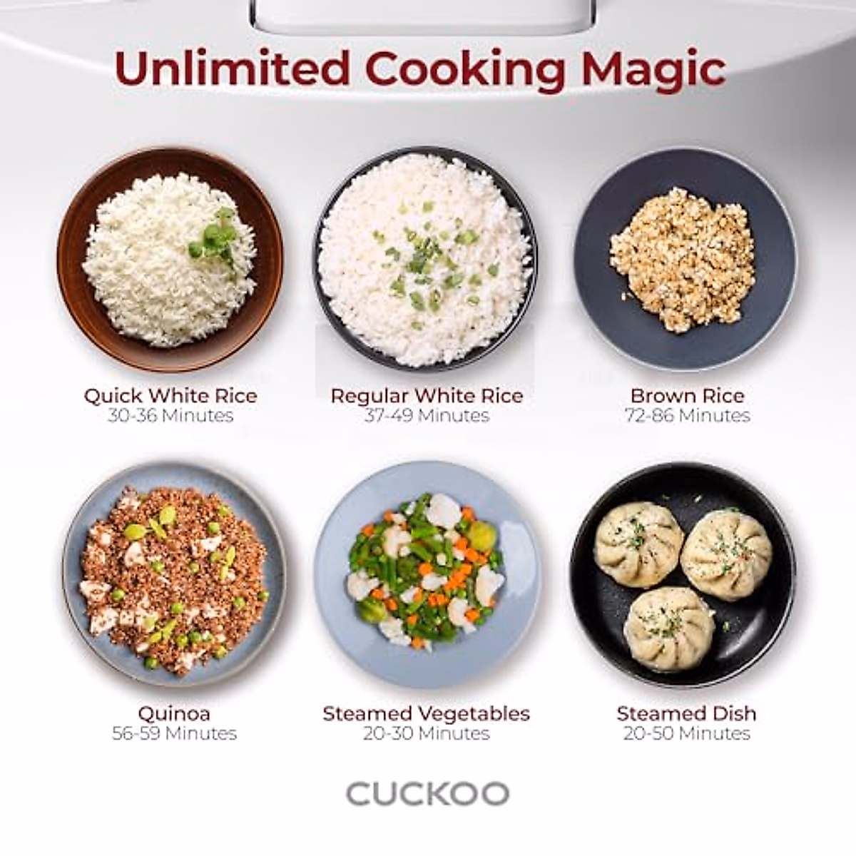 CUCKOO 6-Cup / 1.5 Qt. (Uncooked) Micom Rice Cooker and Warmer, Steamer basket, 11 Operating Modes: White Rice, Brown Rice & More, Nonstick Inner Pot, Made in Korea, Small Rice Cooker, Multi Cooker, CR-0641F