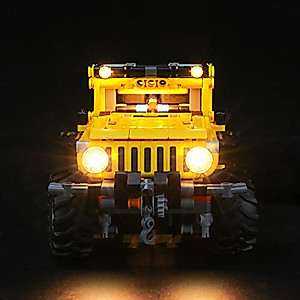 LIGHTAILING Light Set for (Technic Wrangler 4x4) Building Blocks Model - Led Light kit Compatible with Lego 42122(NOT Included The Model)