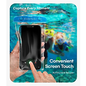 GOOSPERY [2-Pack] Universal Waterproof Phone Pouch, Underwater Cellphone Dry Case Beach Bag Compatible with iPhone 14 13 12 11 Pro Max Mini Xs XR, Galaxy S23 S22 S21 S20 Ultra Note20 up to 6.8"