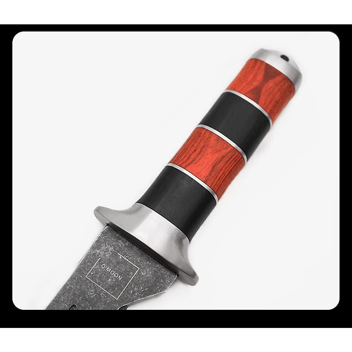 Professional Garden Knife / with Thicker Leather Sheath, Stainless Steel Blade, for Weeding, Digging, Pruning and Cultivating / with Beautiful Packaging, Black (CY98)