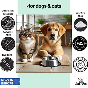 jatisse Cats and Dogs Water Additive for Oral and Dental Care: Eliminate Bad Dog Breath and Cat Bad Breath - Dog Breath Freshener - Fights Tartar & Plaque - Just Add to Water! (1.69 fl oz)