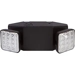 Morris 73427 Square Head LED Emergency Light, High Output Remote Capable, Black