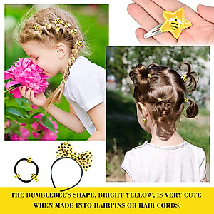 45 Pieces Tiny Bees Craft Decoration Party Decor Honey Resin Bee Flatback Bee Shaped Embellishment with Storage Box for DIY Craft Home (0.98 Inch, 0.74 Inch, 0.51 Inch)