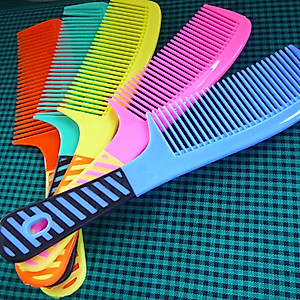 zYoung 5 Pcs Combs for Women, Tooth Comb Set, Styling Essentials Round Comb with Handle
