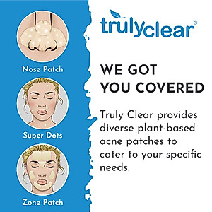 Truly Clear Hydrocolloid Acne Pimple Patches for Face & Body - 72 Count, Ideal for Cystic Acne, Zit & Blemishes - Cruelty Free Acne Dot, Spot Stickers, Acne Cover Patch - Overnight Results