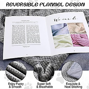 2 Pcs Pet Blanket Flannel Double Layer Dog Cat Blanket Soft Warm Fleece Blankets for Pets Puppy Kitten, Fluffy Cozy Cat Thick Throw Blanket for Couch Bed Sofa Travel Camping (Gray,32 x 40 Inch)