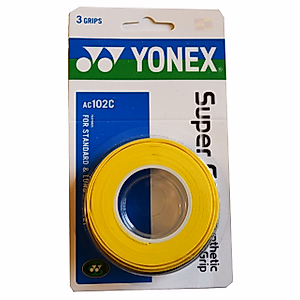 Yonex Super Grap AC102C Badminton/Tennis Synthetic Over Grip 3 Grips