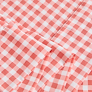 UOZZI BEDDING Bed in a Bag All Season Soft Microfiber Reversible Bed Comforter Set (1 Comforter 2 Pillow Shams 1 Flat Sheet 1 Fitted Sheet 2 Pillowcases) (Flowers 1, Queen-7 Pieces)