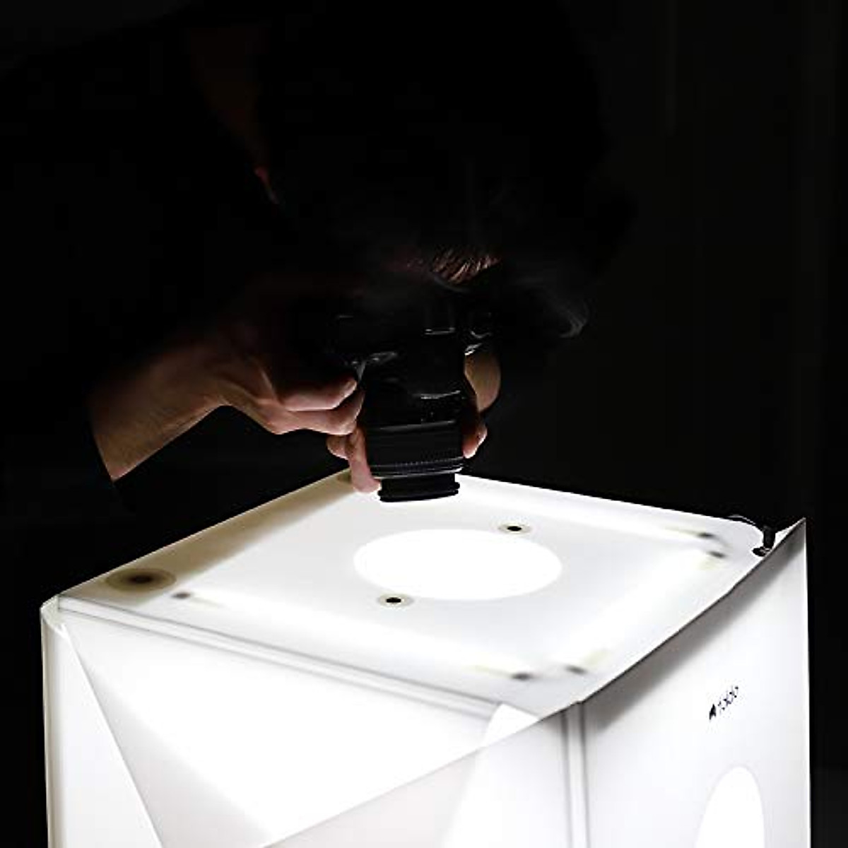 Foldio2 Plus | 15" Portable Product Photo Studio Light Box with Dimmable 5700k LED Light | ORANGEMONKIE | World 1st All-in-One Photo Studio