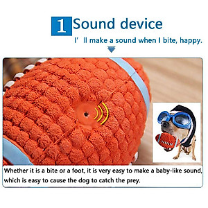 heaven2017 Dental Teeth Cleaning Chew Toys Puppy Dog Chew Toy Volleyball Tennis Rugby Dog Bite Resistant Pet Sound Training Ball 1#