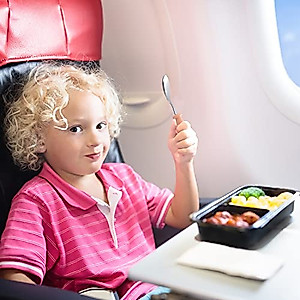 6 Pieces Toddler Spoons Baby Feeding Spoons Kids Spoons with Round Handle, Toddler Utensils Stainless Steel Children's Silverware Set, BPA Free, Dishwasher Safe