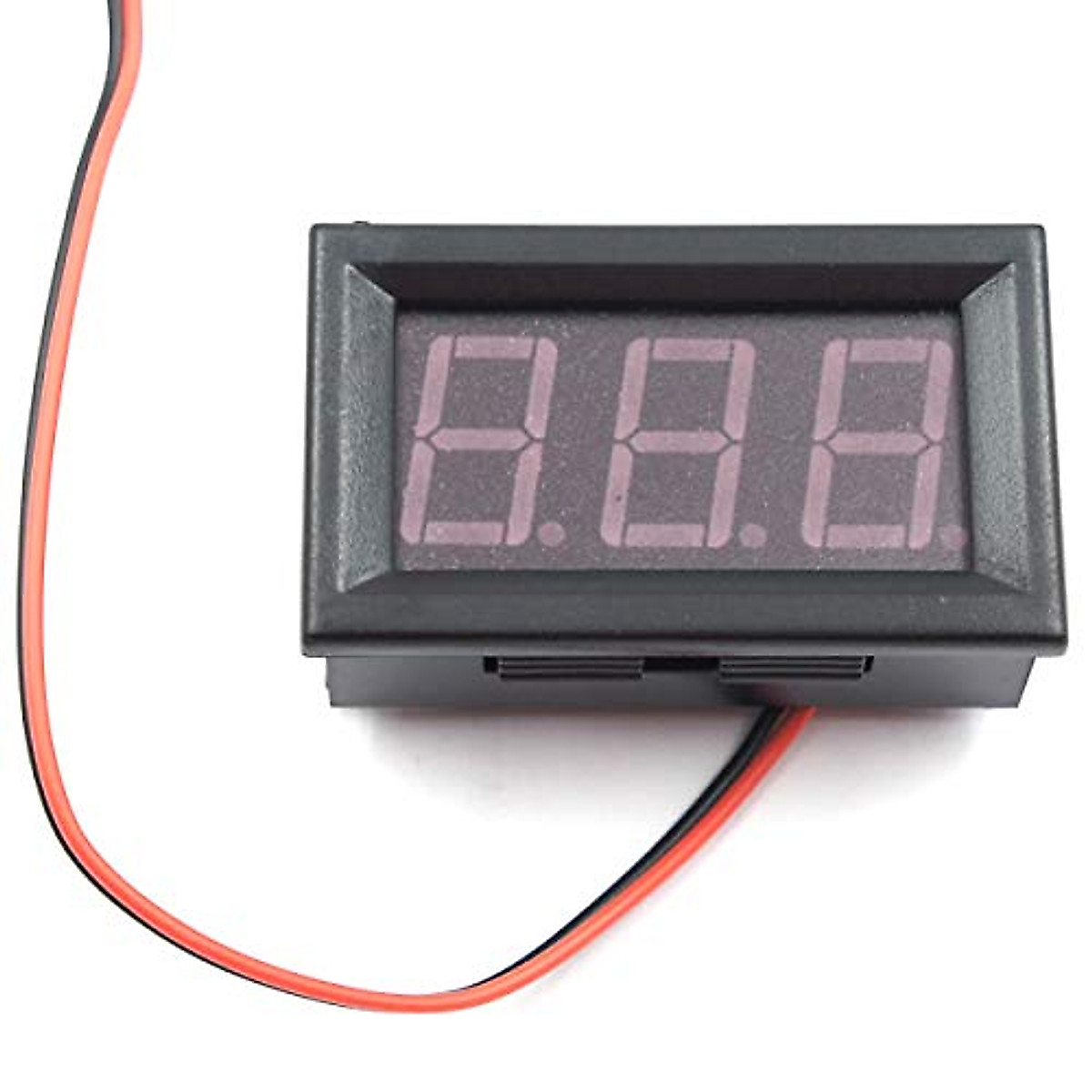 JacobsParts DC 5-120V 2-Wire Voltmeter 3-Digit LED Display Panel Volt Meter Digital Voltage Tester (Green)