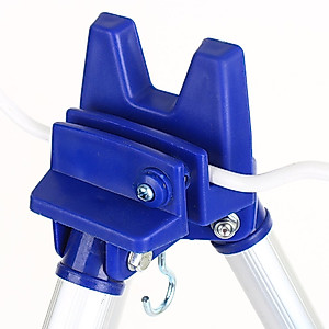 GOTOTOP Portable Fishing Rods Tripod Stand,Folding Fishing Rods Holder, Aluminum Alloy Telescopic Stand for Sea Beach Coarse Shore Tackle Telescopic Travel