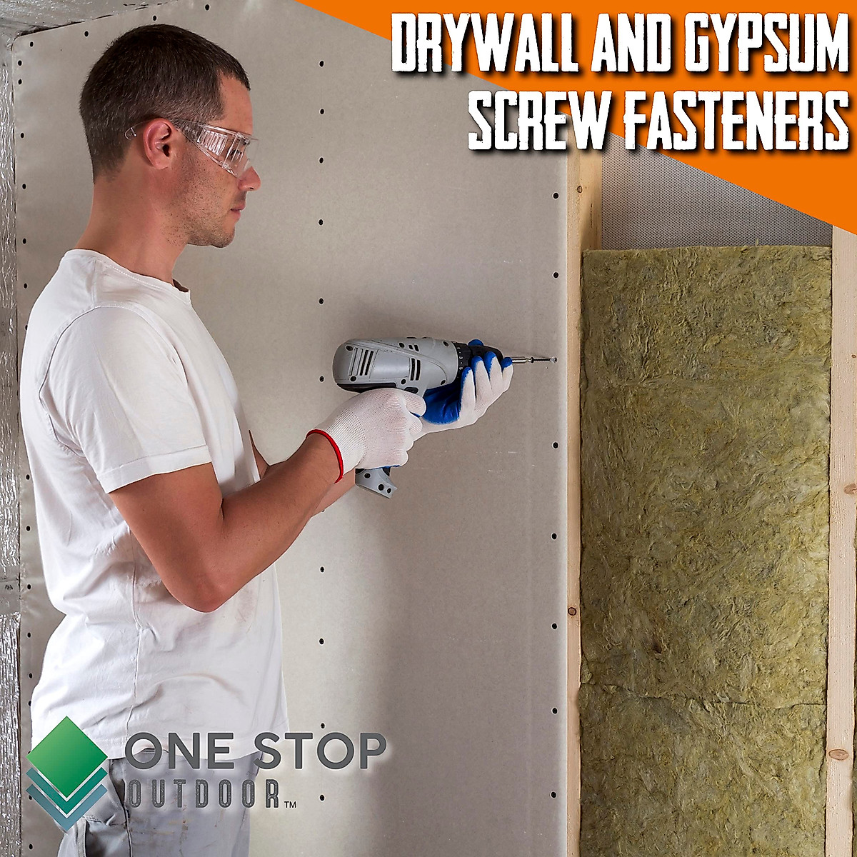 100-Pack Pro-Twist Premium #6 x 1 1/4" Inch Drywall Screws Pack – Drywall Screw Set with Black Phosphate Coated Drywall Screws Anchors Fasteners - for Attaching Gypsum Board to Wood Studs (100)