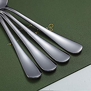 Serving Spoons 4 Pieces, Kyraton Serving Spoon, Include 2 Serving Spoon And 2 Slotted Spoons, Stainless Steel Serving Utensils, Serving Set Packing of 4