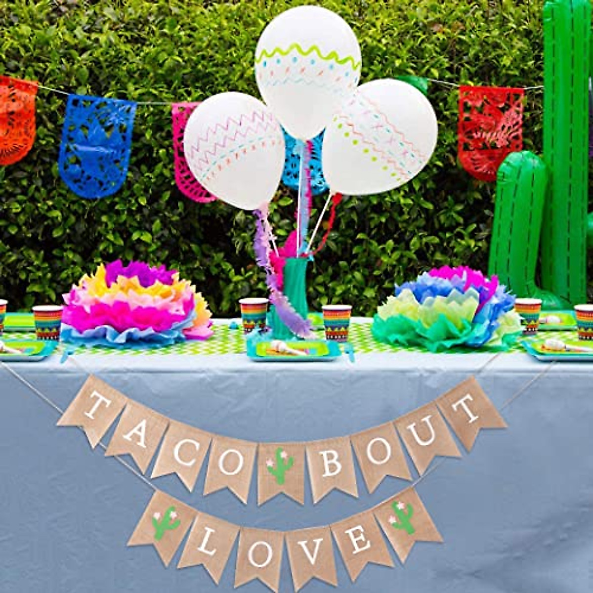 Taco Bout Love Burlap Banner - Taco Bout Love Couples Bridal Shower, Taco Bar Sign, Taco Burlap Banner, Fiesta Bachelorette Party Banner, Fiesta Bridal Shower Decorations, Mexico Bachelorette Theme