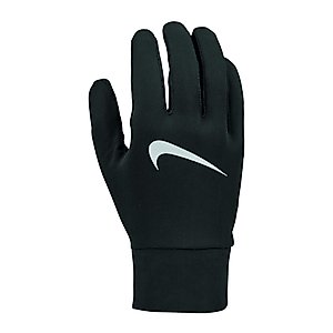 Nike Mens Lightweight Tech Running Gloves Black | Silver Large