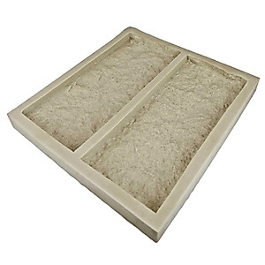 Stone Veneer Rubber Molds for Concrete, XL Cut Limestone Mold, Creates Two 18.5" x 8" x 1.75" Stones
