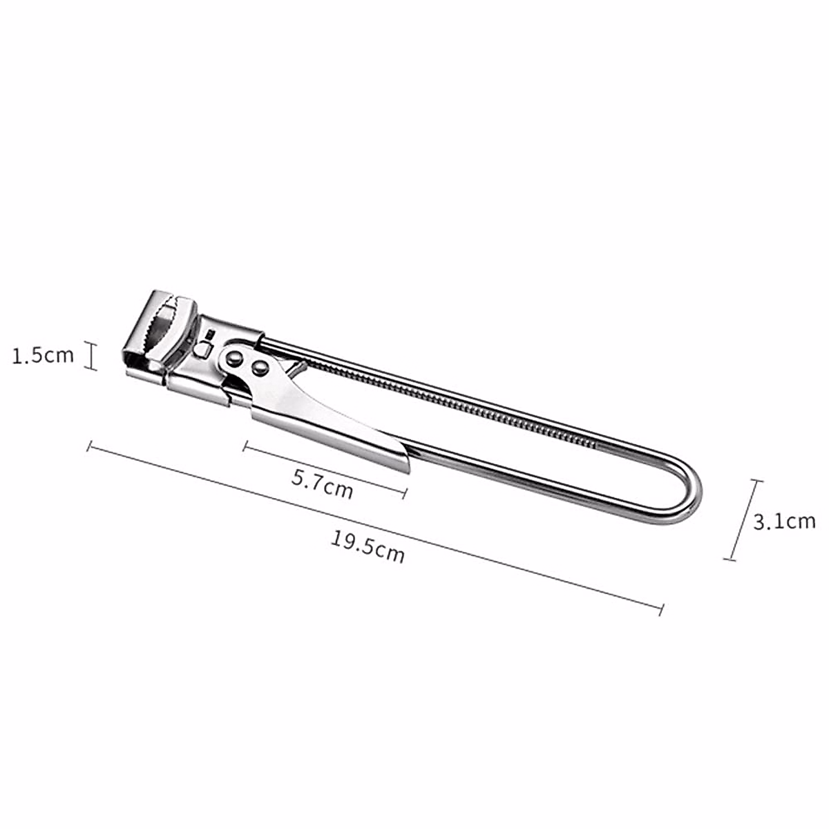 Adjustable Multifunctional Stainless Steel Can Opener Manual Bottle Jar Opener Lid Remover Gripper Kitchen Tool (1 Pcs)
