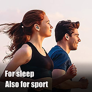 ESSONIO Sleeping Headphones Sleeping Earbuds Sleep Noise Cancelling Headphones with Microphone Wireless Headphones for Side Sleepers Sleeping Earbuds with IPX5 Waterproof