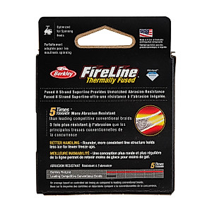 Berkley FireLine® Superline, Flame Green, 8lb | 3.6kg, 50yd | 45m Fishing Line, Suitable for Freshwater Environments