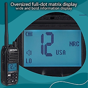 Retevis RM21 Handheld Marine Radio,Radio Marine Floating IP67 Submersible,Noise-Cancelling,1800mAh,Backlit LCD Display,NOAA Weather,Clear Audio,Boat Radio for Fishing Marine Construction