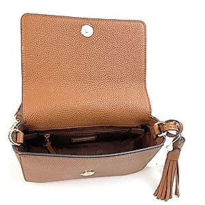 Tory Burch Thea Web Flap Crossbody Women's Bag (Moose)