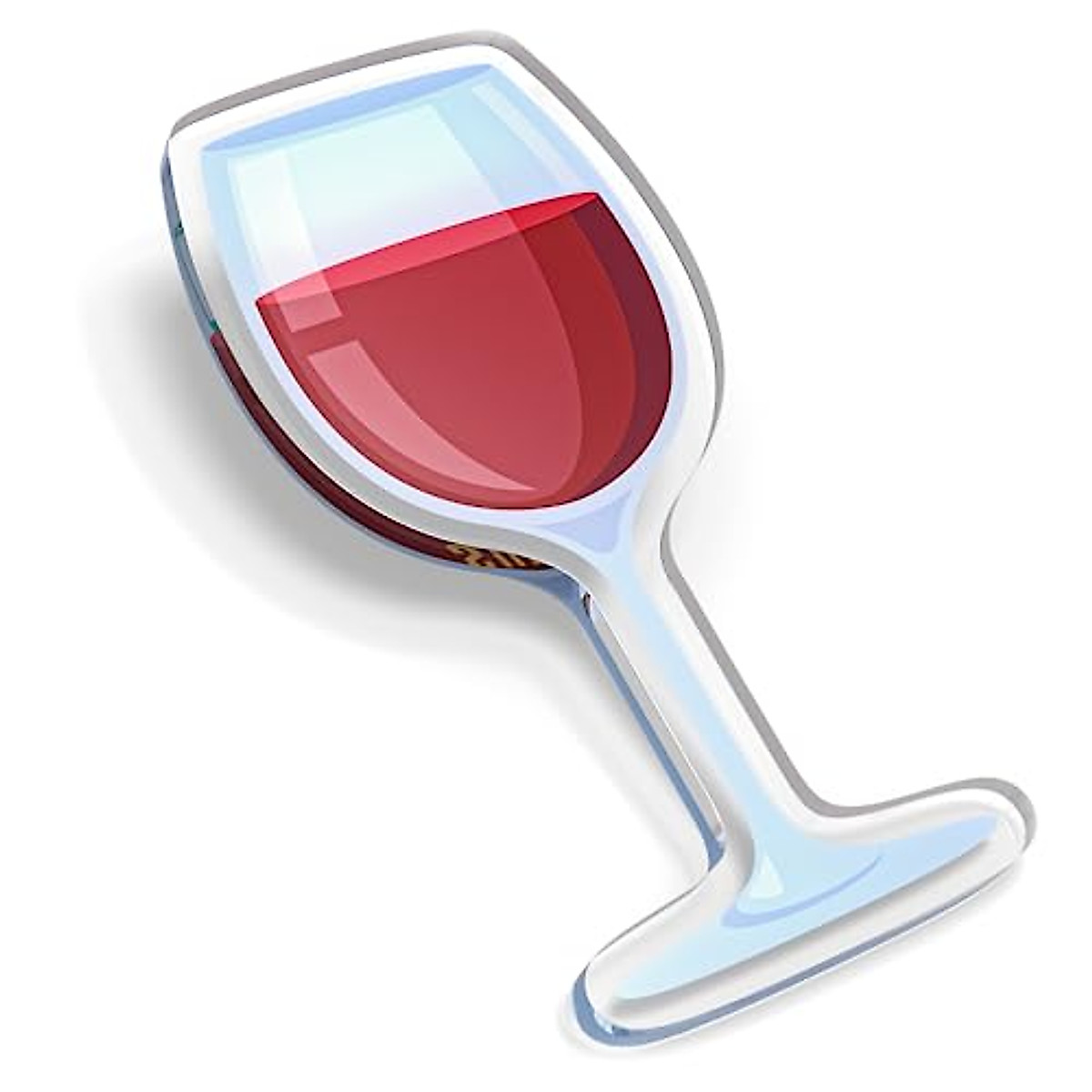 BOGGbeans Red Wine Charm for Bogg Bag, Simply Southern Totes, and Similar Styles. Acrylic 3" Drink Charm Accessories for Beach Totes