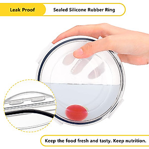 34 PCS Food Storage Containers Set with Airtight Lids (17 Lids &17 Containers) - BPA-Free Plastic Food Container for Kitchen Storage Organization, Salad Fruit Lunch Containers with Labels & Marker