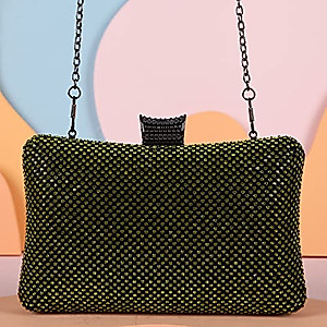 Fawziya Big Evening Bags For Women Rhinestone Crystal Clutch Bag-Yellow