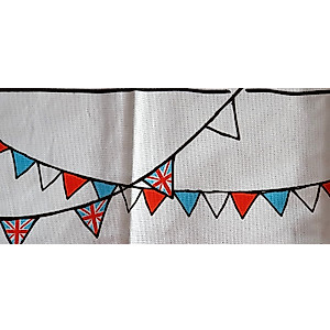 Sketchy Red London Bus Tea Towel Souvenir Sketch Routemaster Cartoon Drawing Souvenir Gift White by Elgate