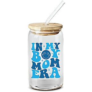 NewEleven Christmas Gifts For Mom, New Mom - Gifts For a Mom of Boys, Pregnant Mom, Expecting Mom, Mama, Mom To Be, Mommy To Be - 16 Oz Coffee Glass