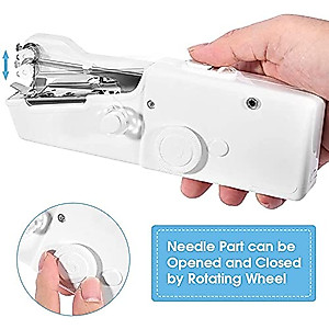 Estink Handheld Sewing Machine Mini Portable Quick Repairing Cordless Sewing Machine for DIY Multifunctional Single Stitch Sewing Machine