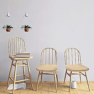 PAGGED Khaki Foam Seat Cushions Kitchen Chairs Pads for Dining Chairs Non Slip Patio Seat Cushions Set of 4 Washable U Shaped Soft Thick Large Metal Wooden Chair Cushions,17" x 15"