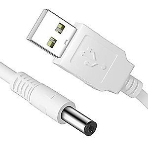 SIOCEN 3-Pack 4ft USB 2.0 A Type Male to DC 5.5 x 2.1mm DC 5V Power Plug Connector Cable USB to 5v Power Cable USB to DC Power Charger Cord