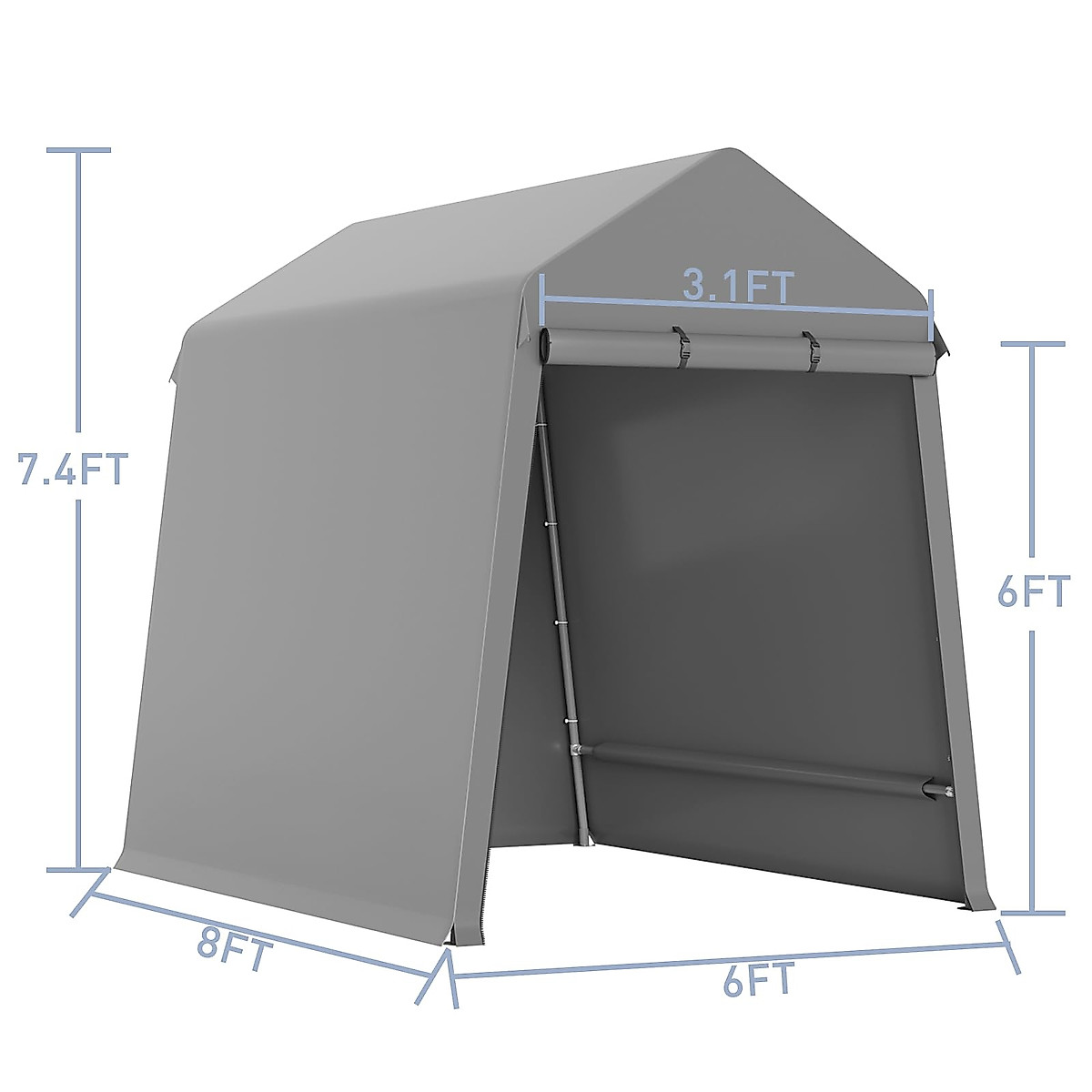 7x12 FT Outdoor Storage Tent - Waterproof & Durable
