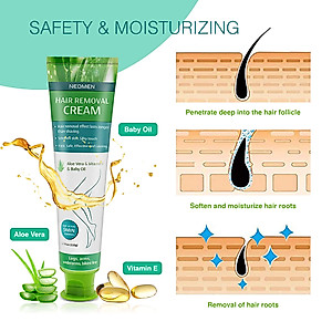 Neomen Hair Remover - Hair Removal Cream - Super Gentle & Safe Depilatory Cream - Skin Friendly Painless Flawless Non-Irritating Hair Remover Cream