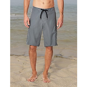 Quiksilver mens Manic 22 Inch Length Cargo Pocket Boardshort Swim Trunks, Iron Gate, 38 US