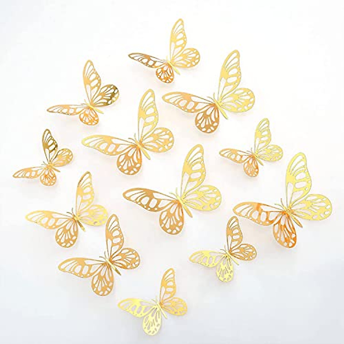 YSF 148 PCS Rose and Pink Balloon Garland Arch Kit, Gold Chrome balloons Latex Balloons Rose Gold Butterfly Stickers Wall Decor for Wedding Party Birthday Bridal Shower Baby Shower Girl Boy Decoration