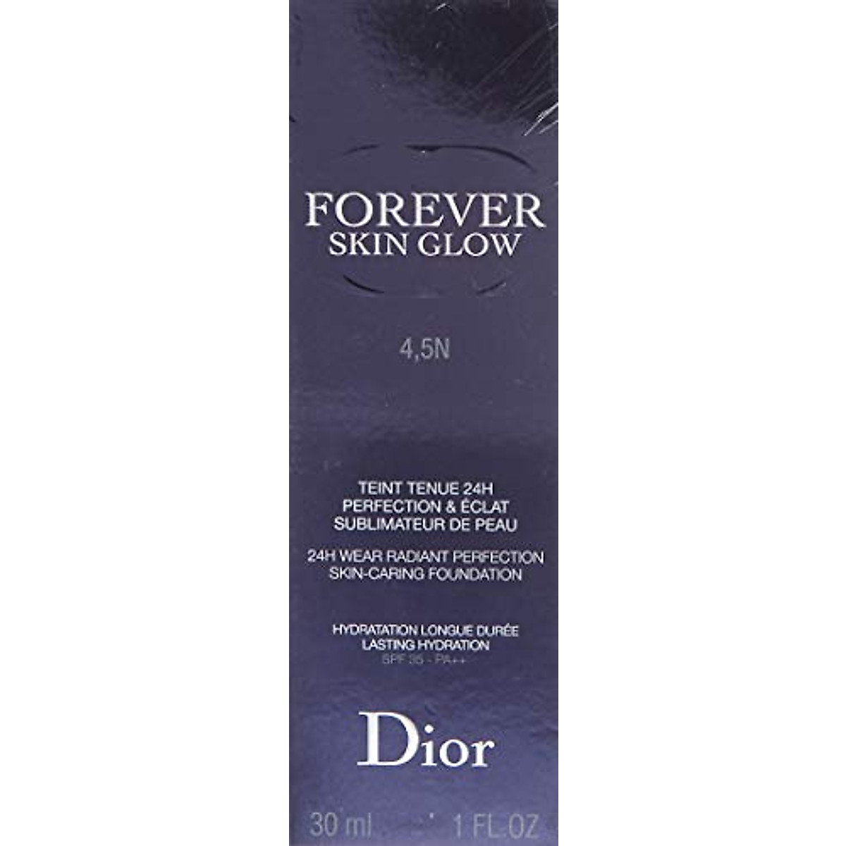 Dior Forever by Christian Dior Skin Glow 24h Skin Caring Foundation 4, 5n Neutral/glow Spf 35, 1.0 Ounce