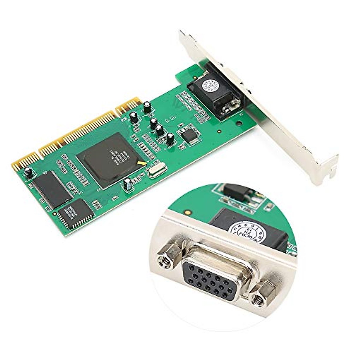 wendeekun Graphics Card,Graphics Card VGA PCI 8MB 32Bit Desktop Computer Accessories Multi-Display for ATI Rage XL,Easy to Install