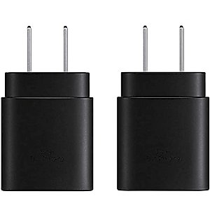 Samsung USB-C Super Fast Charging Power Adapter-25W PD Charger Block for Samsung Galaxy S23 Ultra/S23/S23+/S22/S22 Ultra/S22+/Note 20/S20/S21/S10, Galaxy Tab S7/S8(2 Pack)