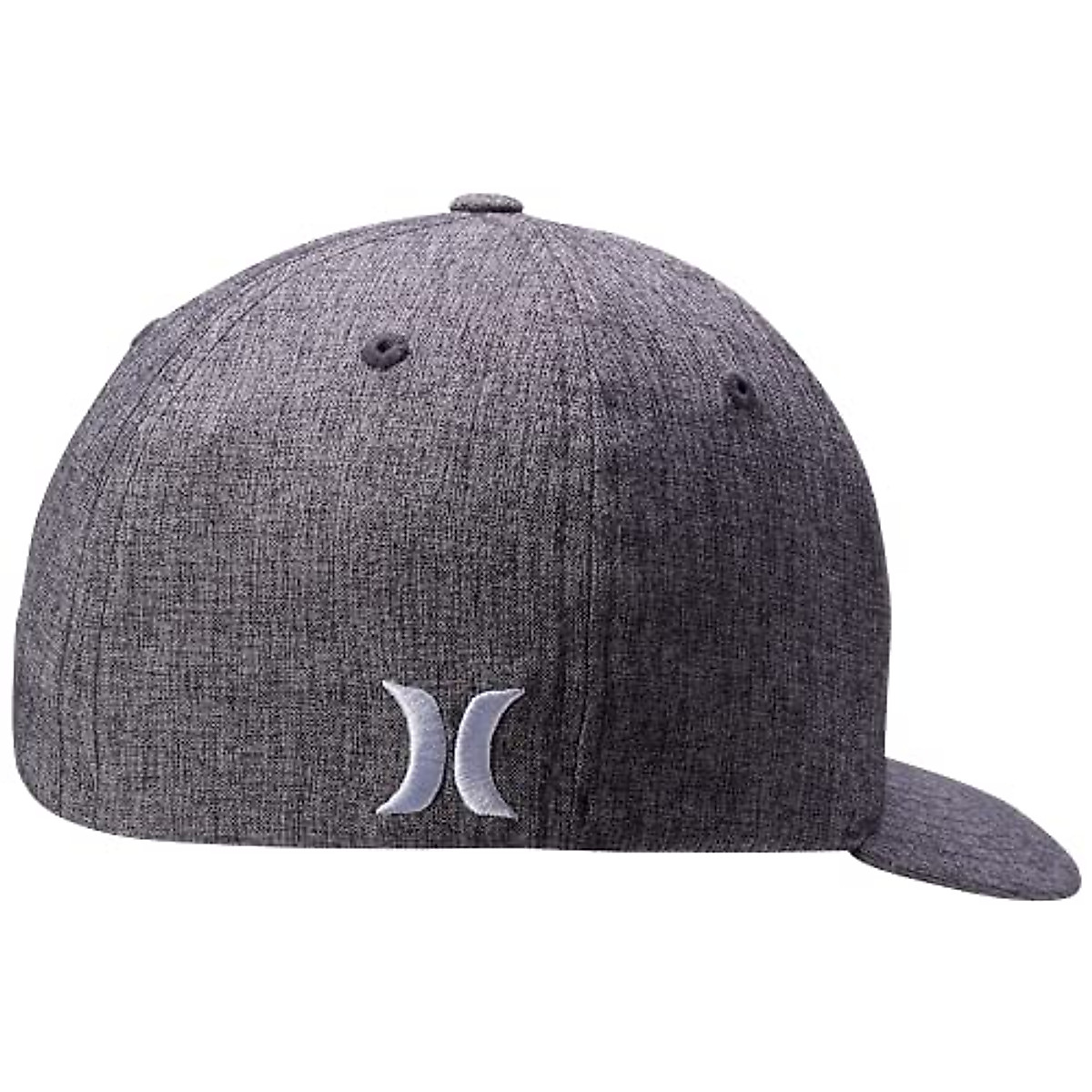 Hurley Men's Caps - Flexfit Curve Bill Baseball Cap - Summer Hats for Men (S-XL), Size Large-X-Large, Light Grey