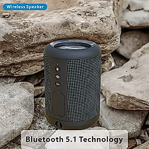 HIFIMUKE Portable Bluetooth Speakers, IPX5 Waterproof, Wireless Mini Speaker, iPhone Speaker for Kids,Super Bass Outdoor Speaker, Bluetooth 5.1, Home Dual Pairing