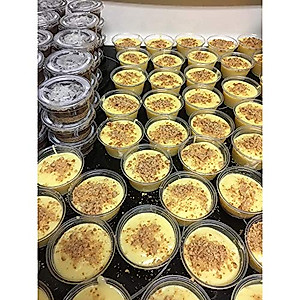 Hedume 300 Sets 4oz Portion Cups with Lids, BPA-free Clear Disposable Plastic Cups for Souffle, Jello, Meal Prep, Portion Control, Salad Dressing, Slime, Condiment Container