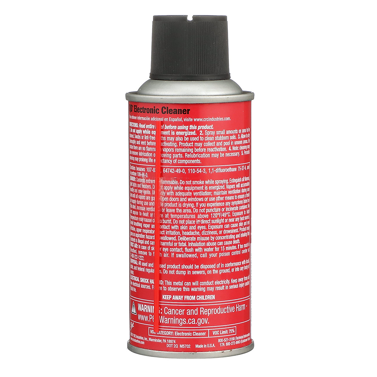 CRC QD Electronic Cleaner 05101 – 4.5 Wt. Oz., Plastic Safe Cleaner, Safe for Sensitive Electronics